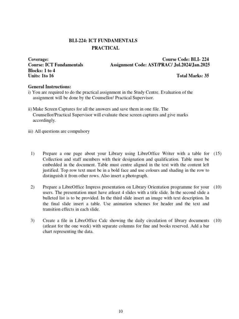 BLIS Assignments July 2024-jAN 2025 PDF | PDF | Information Technology | Application Software