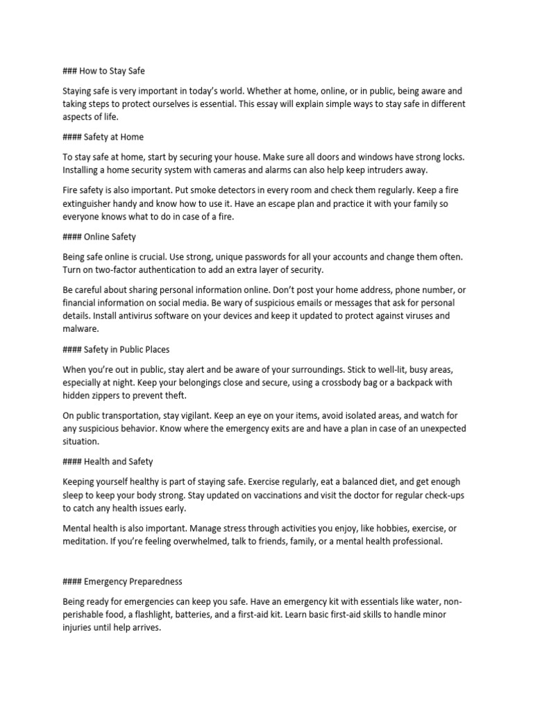 How To Stay Safe | PDF | Hand Washing | Virus