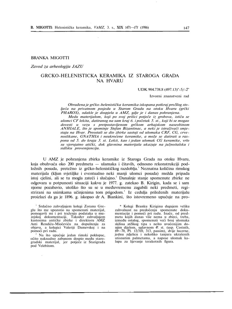 K Starog Grada Na Hvaru | PDF