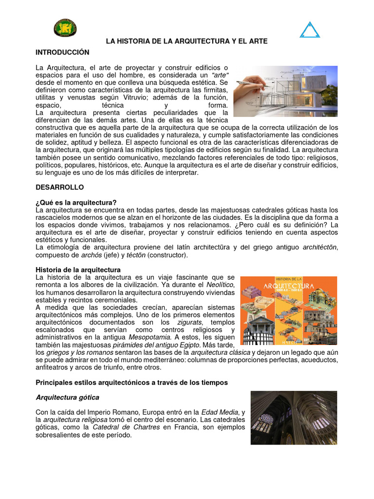 La Historia de La Arquitectura y El Arte | PDF | Diseño arquitectonico ...