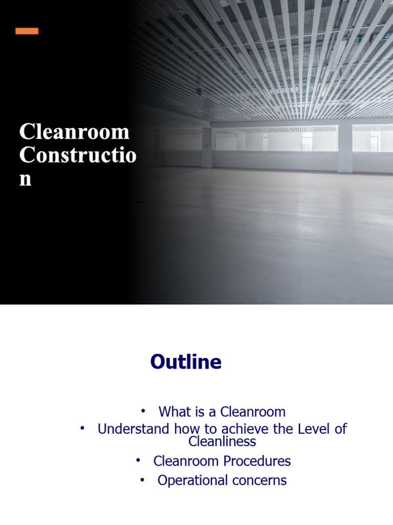 Cleanroom Construction Training Slides | PDF
