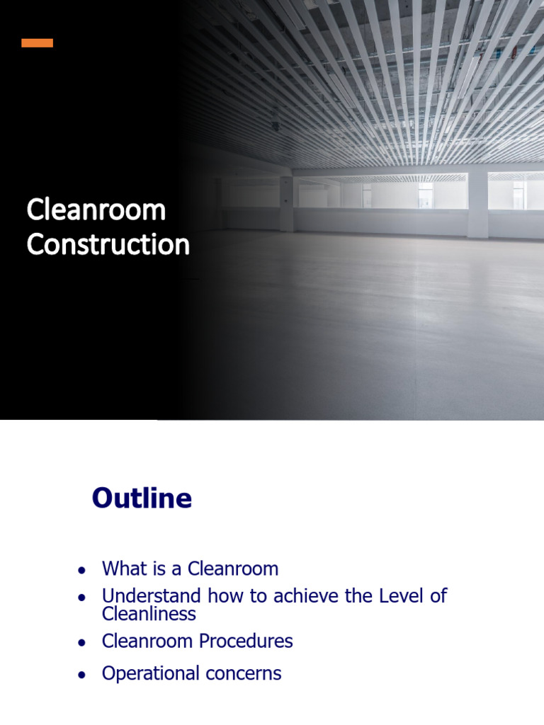 Cleanroom Construction Training Slides | PDF
