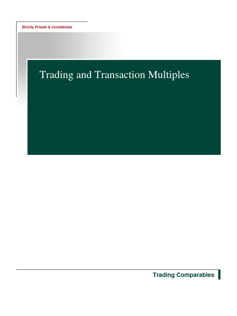 Comparable Company Transaction Analysis | PDF | Mergers And ...