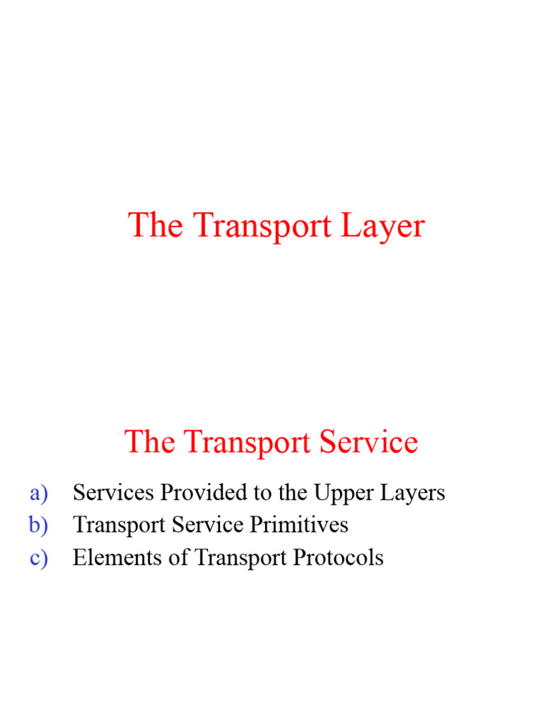 UNIT-III TransportLayer | PDF | Transmission Control Protocol ...