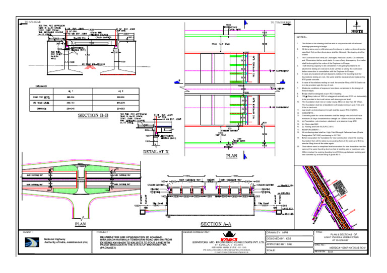 Light Vehicle Underpass Plan | PDF | Foundation (Engineering) | Concrete