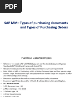 SAP MM - Purchase Order Types | PDF | Goods | Supply Chain Management