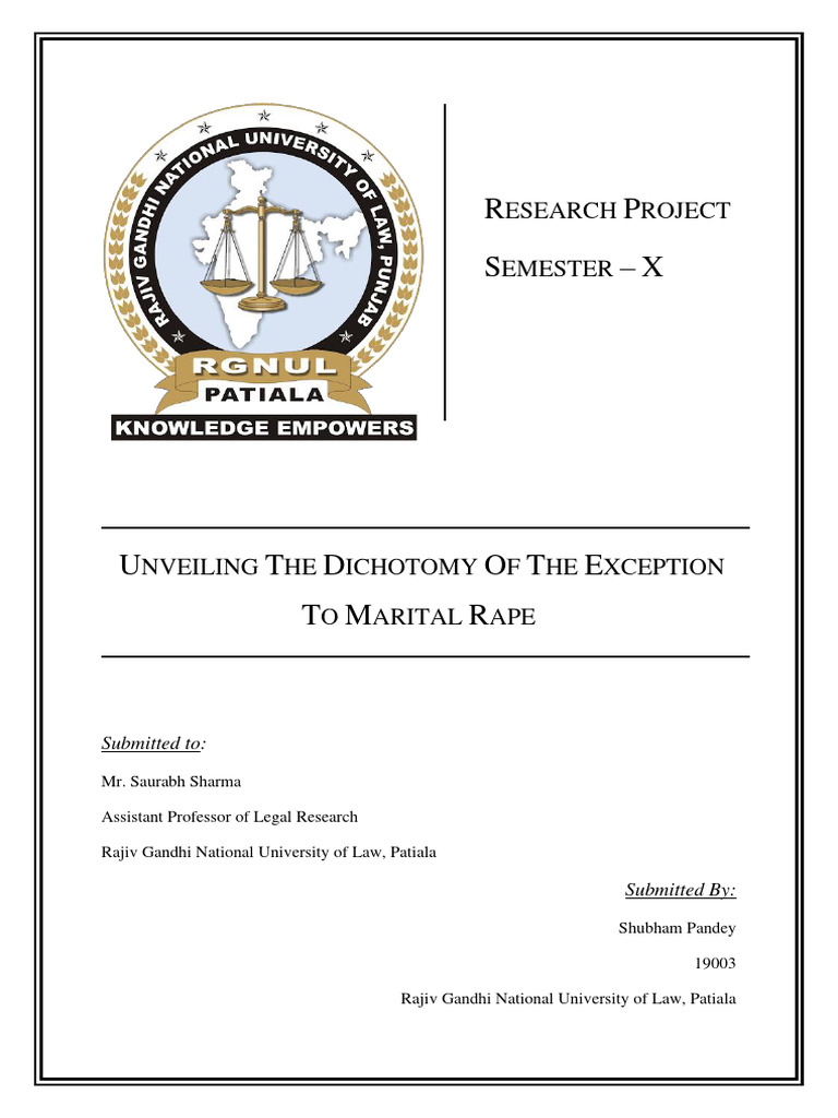 Project 1 | PDF | Rape | Marriage