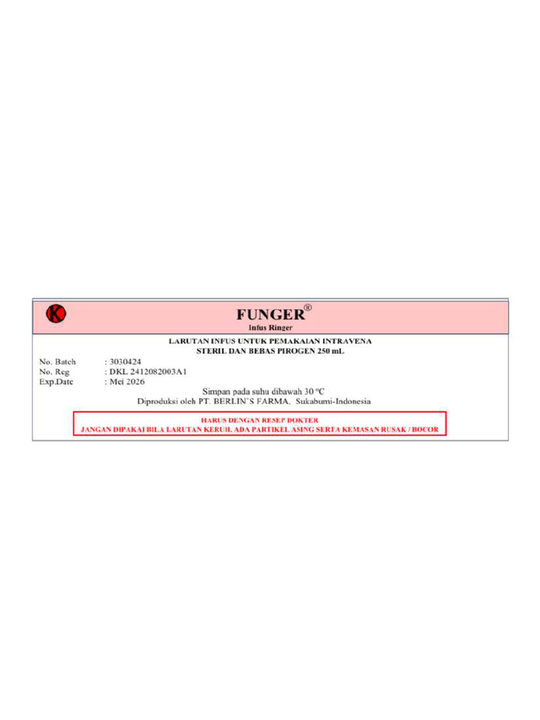 1 Etiket Infus | PDF