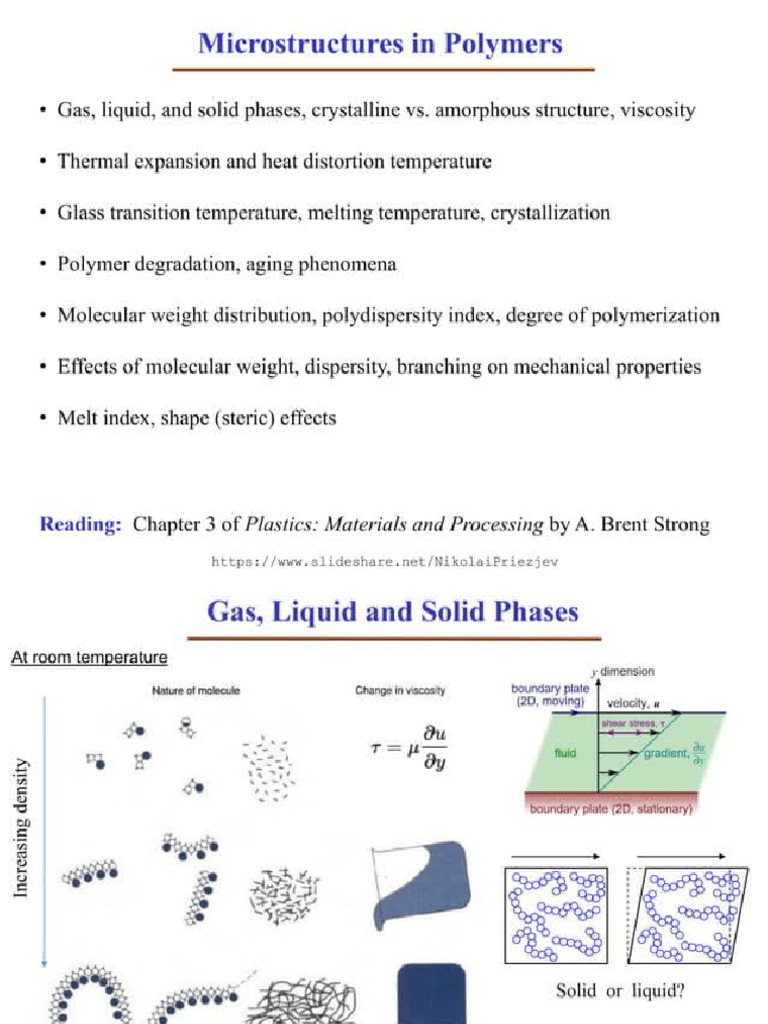 Molecular Structure Properties And Degradation Of Polymers Pdf