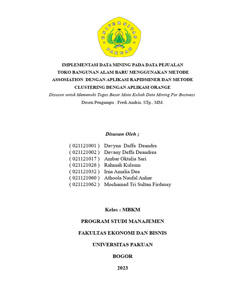 Implementasi Data Mining | PDF
