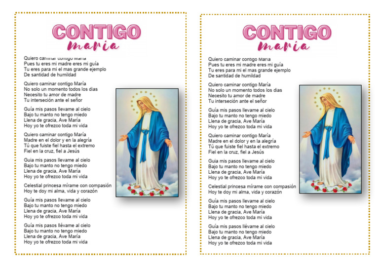 CANTO Contigo Maria | PDF