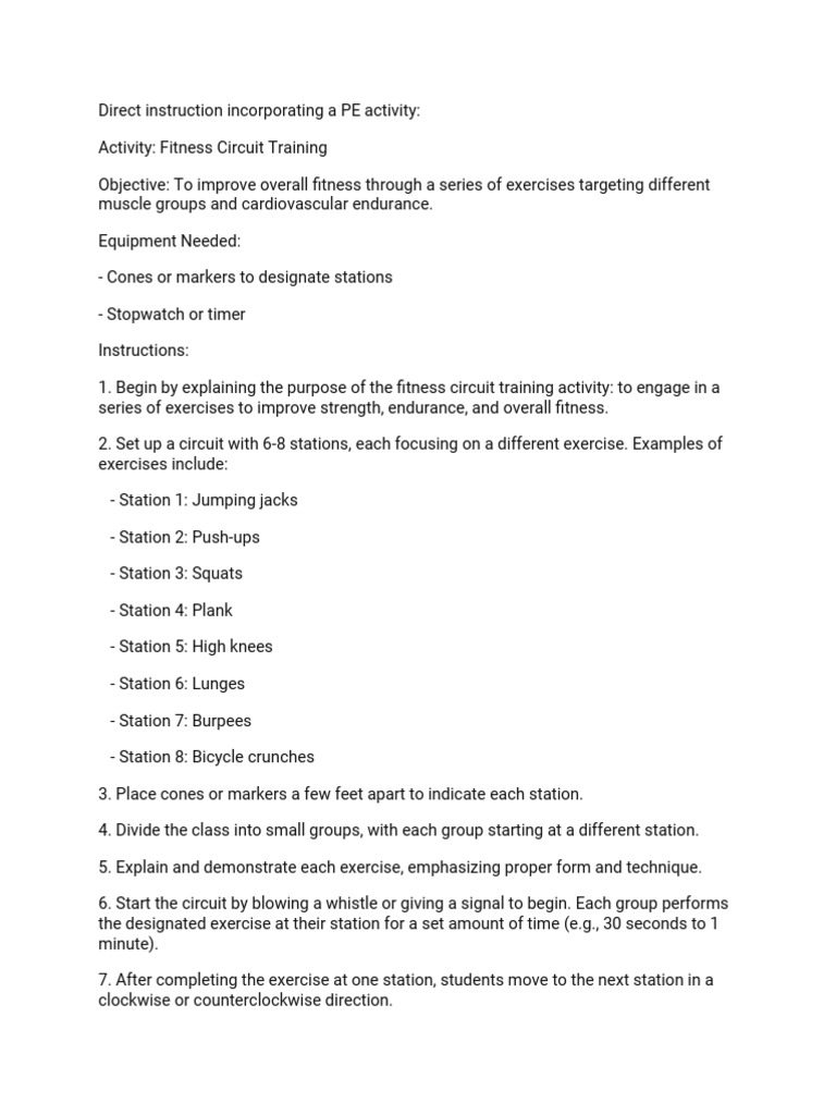 TS-incorporating-PE-activity | Download Free PDF | Physical Education ...