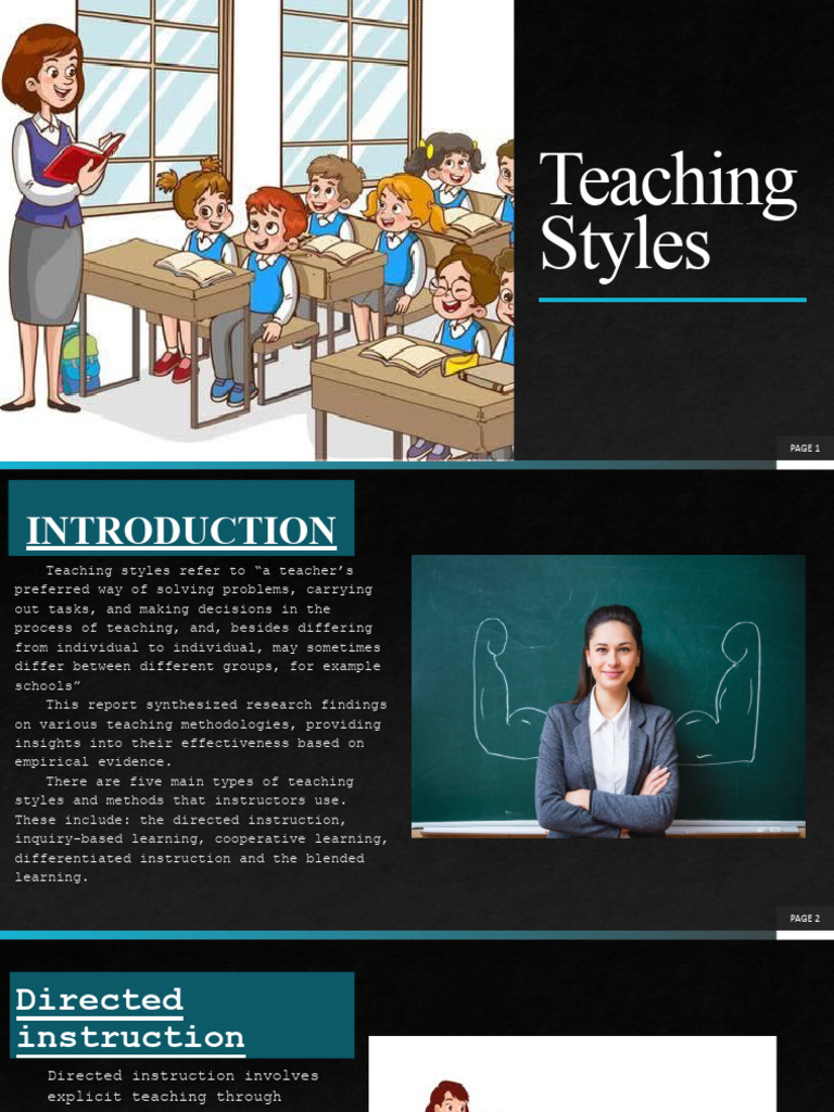 Teaching Styles | PDF | Inquiry Based Learning | Differentiated Instruction