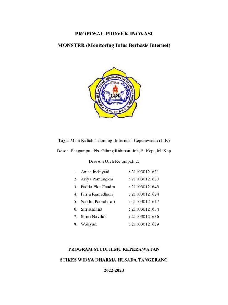 Tik Kel 2. Proposal Proyek Inovasi Monster | PDF