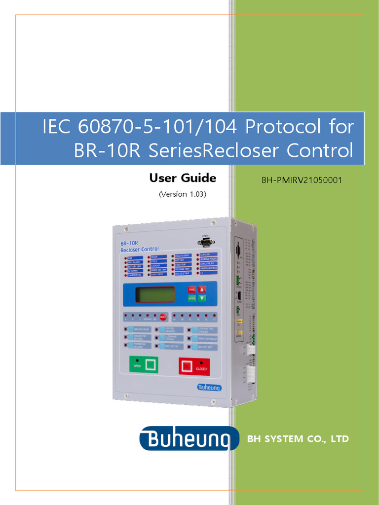 BR-10R Series Control IEC 60870-5-101&104 Interoperability & Point Map ...