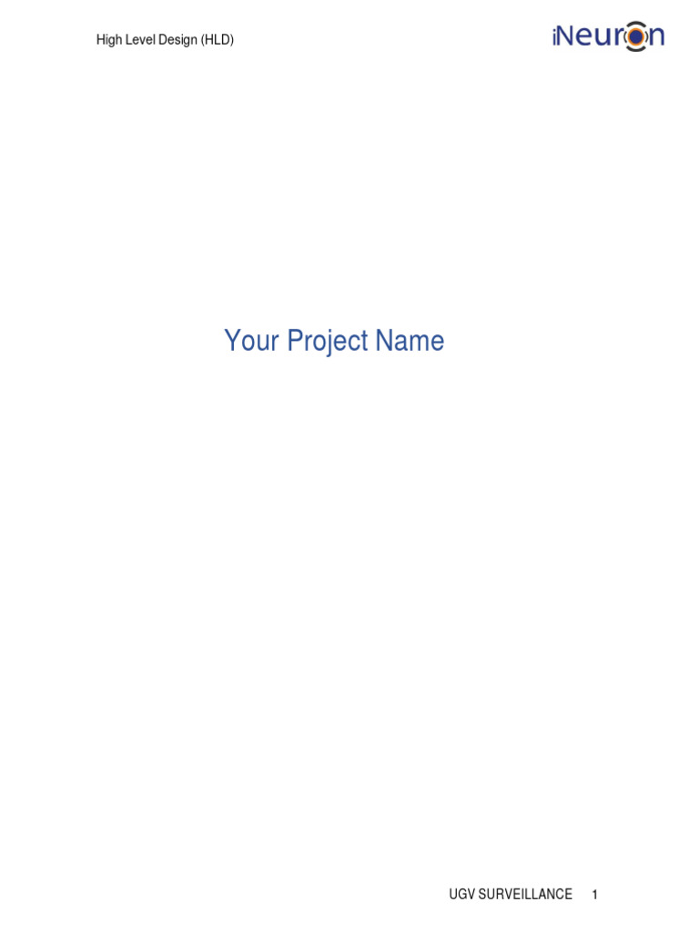 Your Project Name: High Level Design (HLD) | PDF | Computing | Computer ...