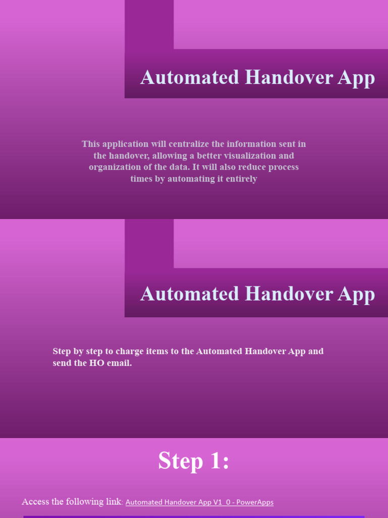 Handover Tool | PDF | World Wide Web | Internet & Web