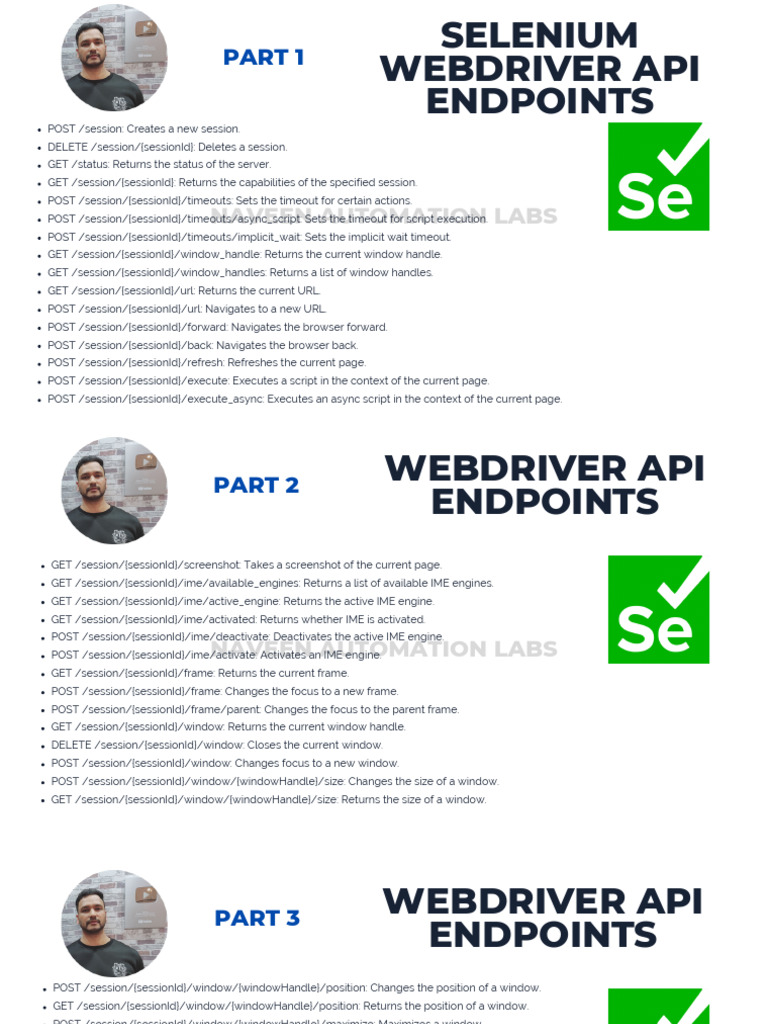 WEbDriver APIs | PDF | Selenium (Software) | Computing