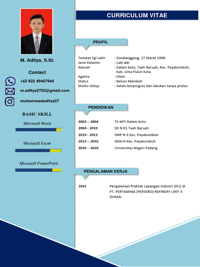 CV M. ADITYA-dikompresi | PDF
