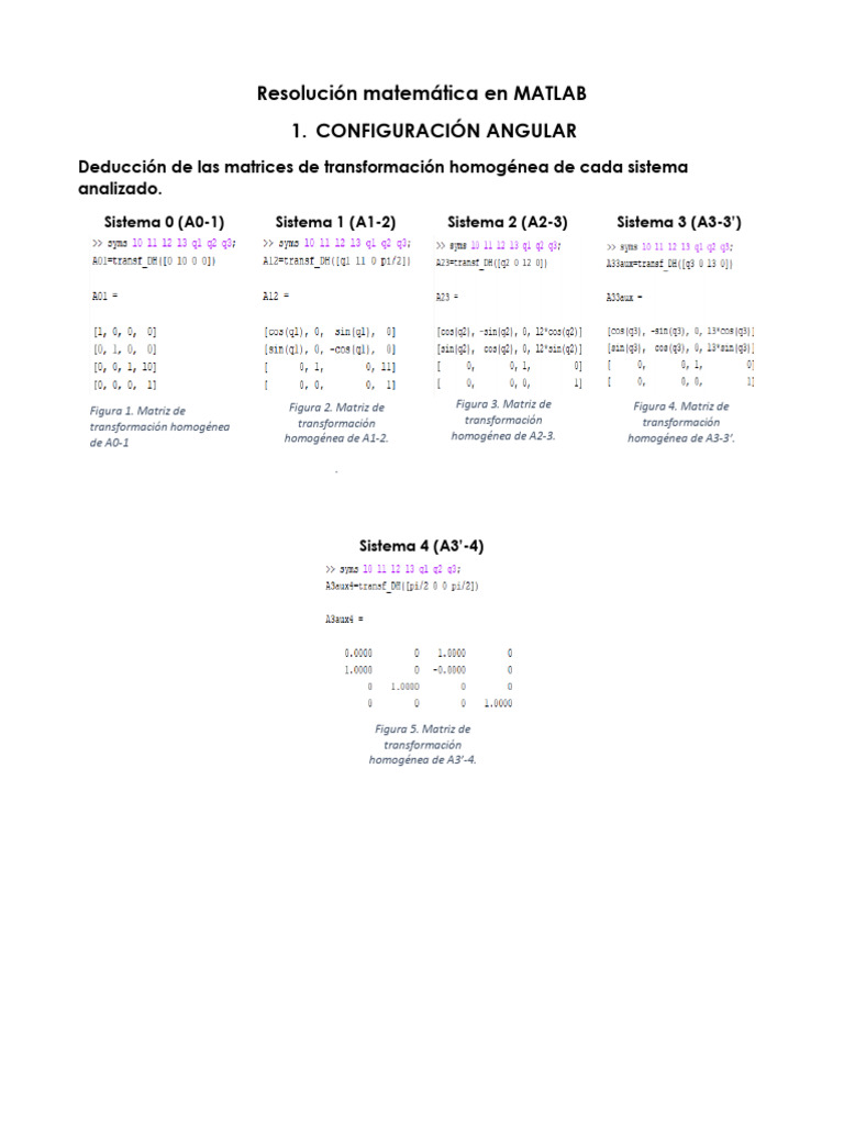 Comprobación Matemática en MATLAB Actividad 2 | PDF | Matriz (Matemáticas)