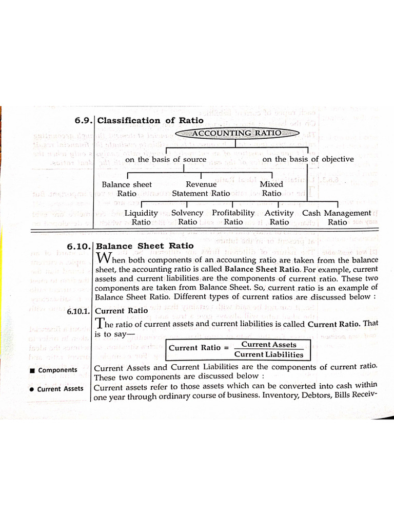 Notes On Ratio Analysis | PDF