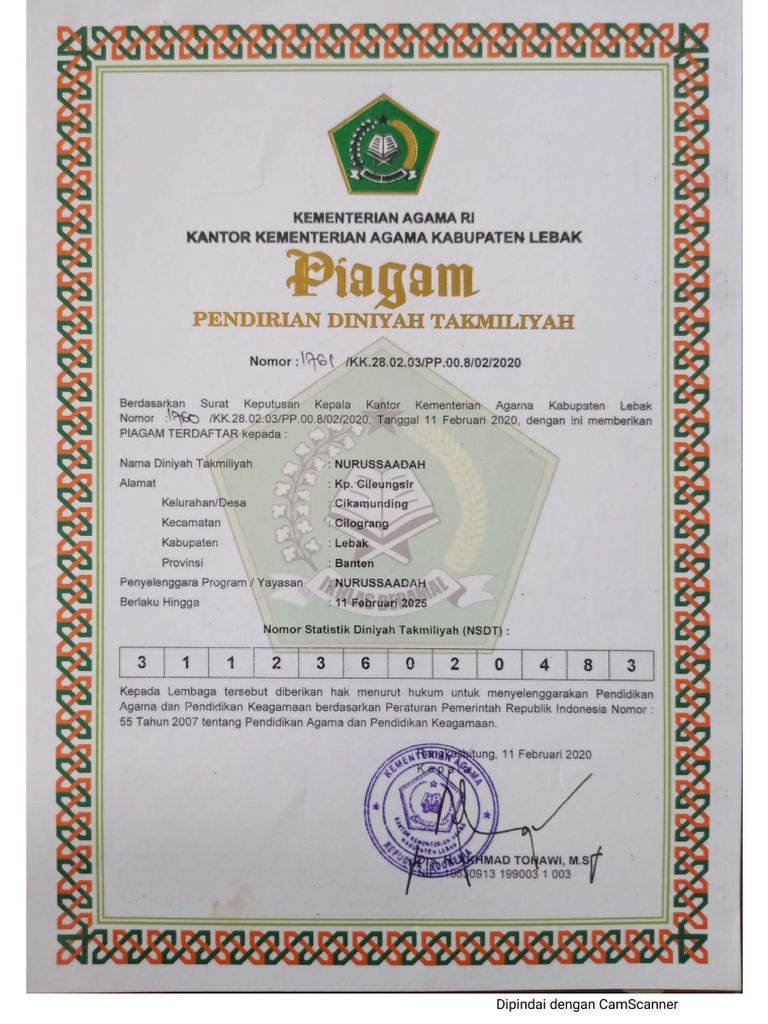 Piagam Mdta - 1 | PDF