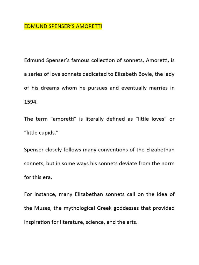 A Moretti | PDF | Sonnets | Edmund Spenser