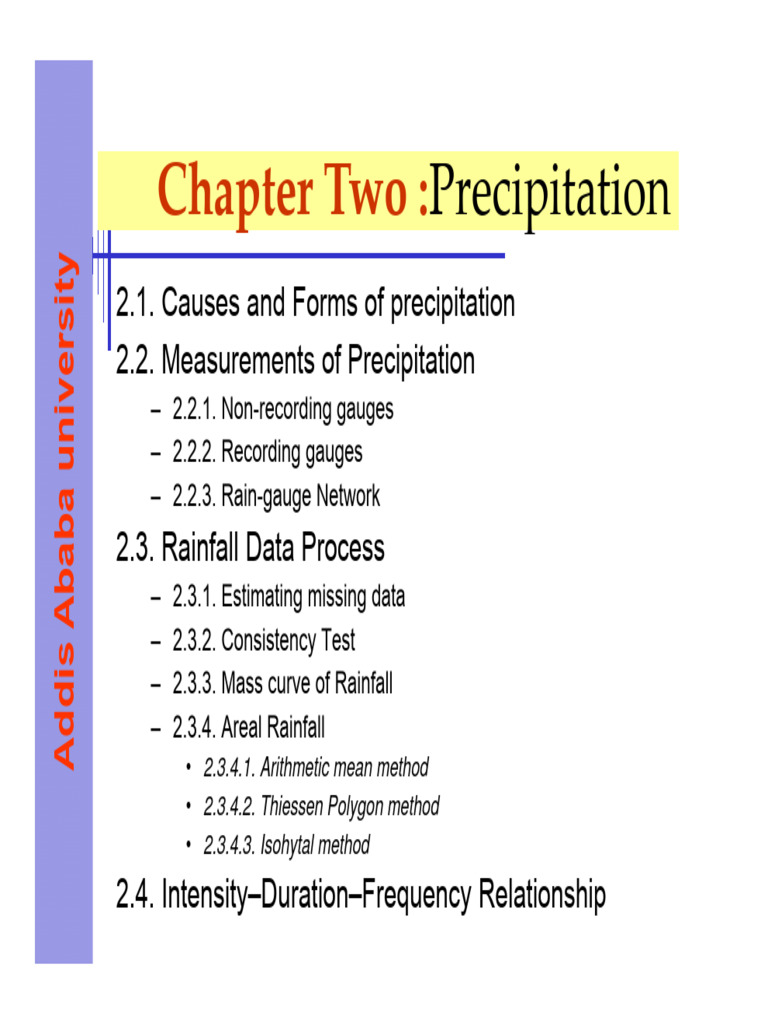 Hydrology_Ch2_1 | Download Free PDF | Precipitation | Rain
