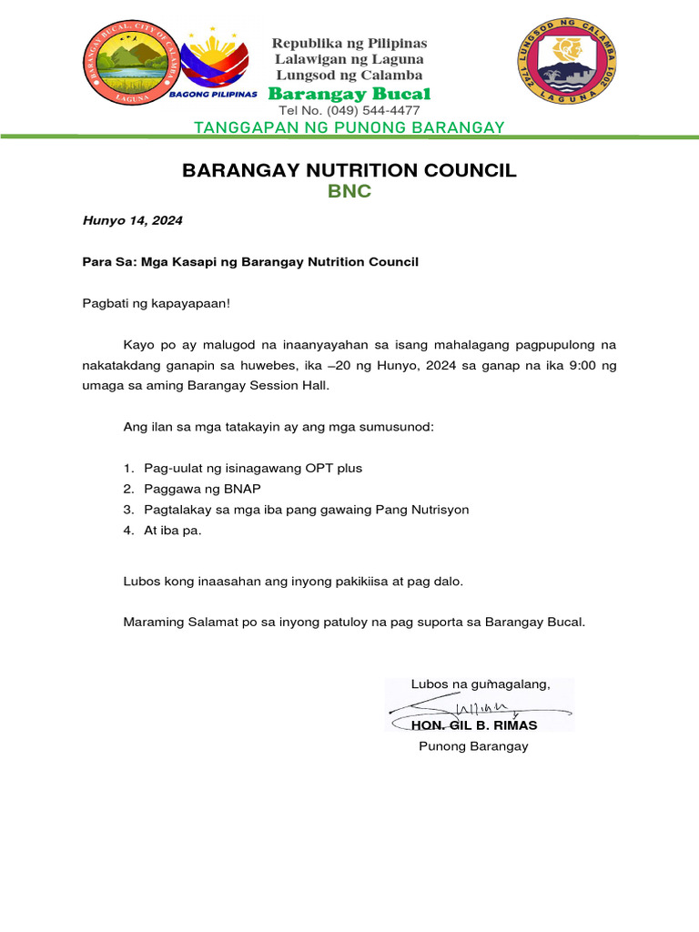 BNC 2nd QTR Meeting | PDF