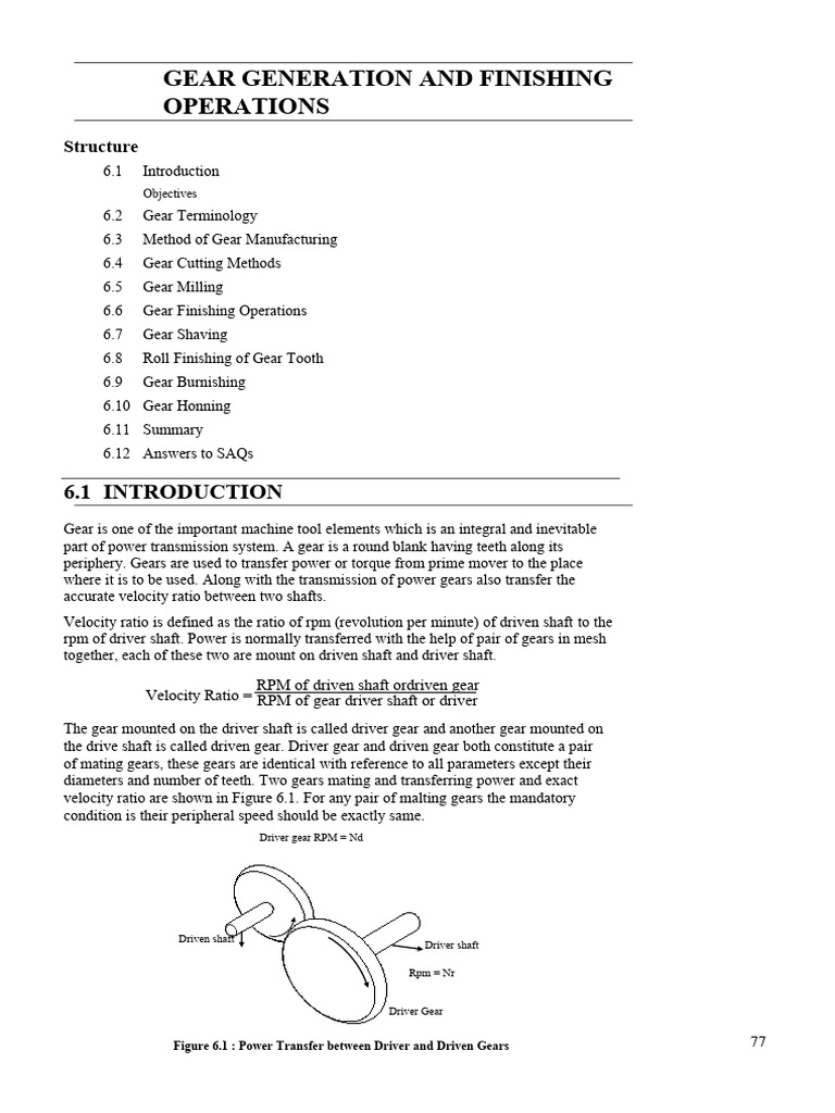 Gear Manufacturing | PDF | Gear | Grinding (Abrasive Cutting)