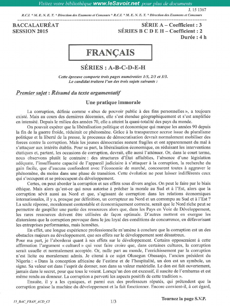 15 Bac Fran Acd Ci | PDF