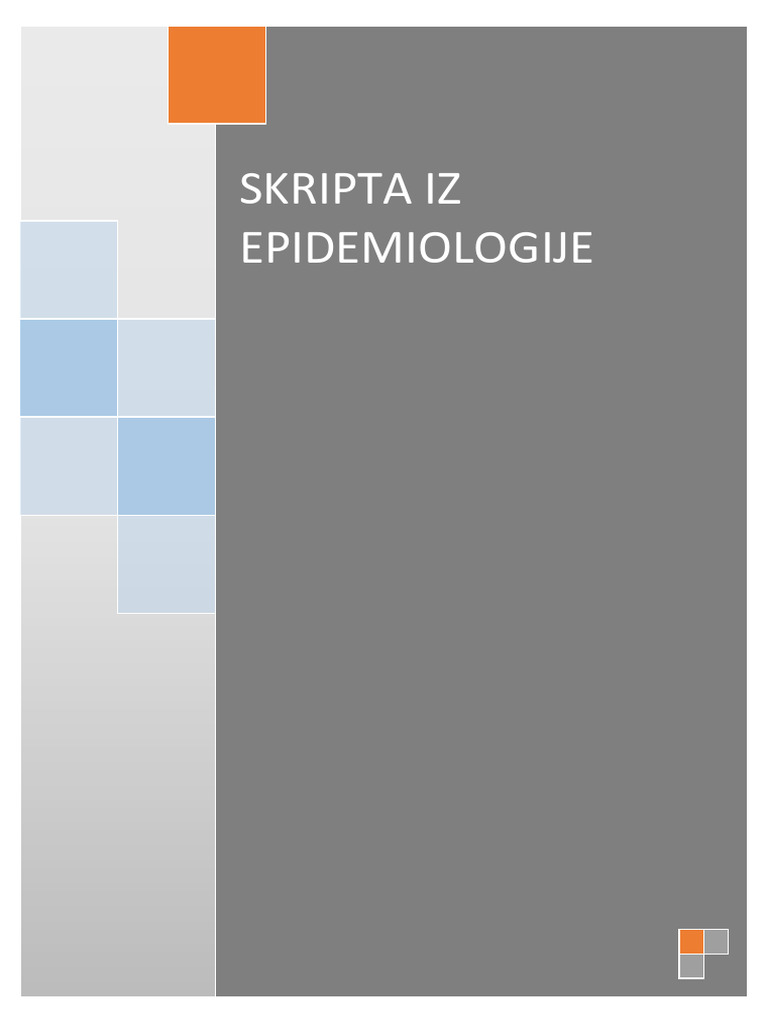 EPIDEMIOLOGIJA Skripta | PDF