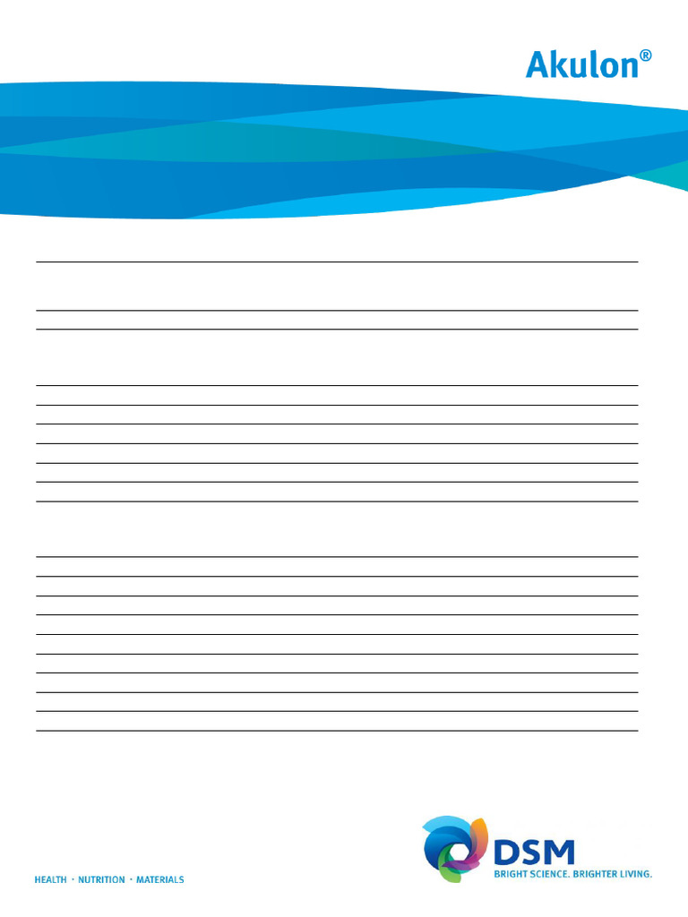 Akulon K222 KMV5 Aen SI | PDF | Strength Of Materials | Information