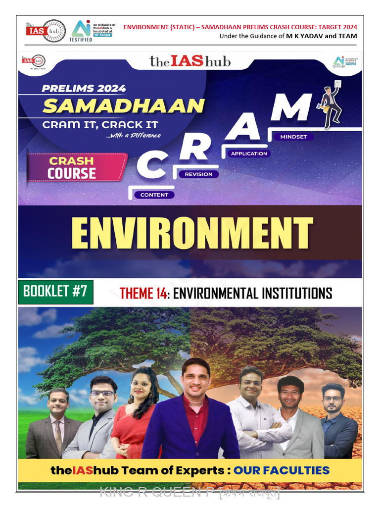 Environment_Booklet-7_SAMADHAAN_PRELIMS_KING_R_QUEEN_P | Download Free ...