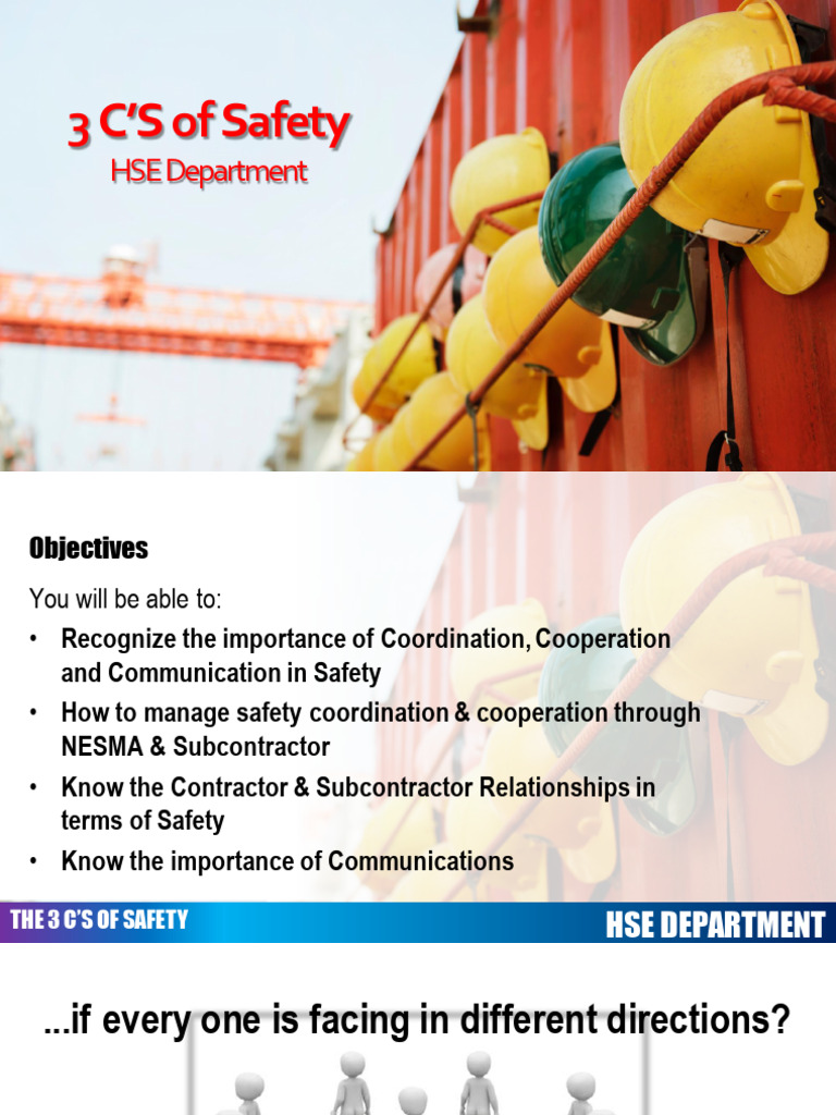 3 C'S of SAFETY | PDF | Employment | Communication