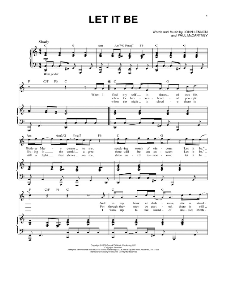 Let It Be | PDF