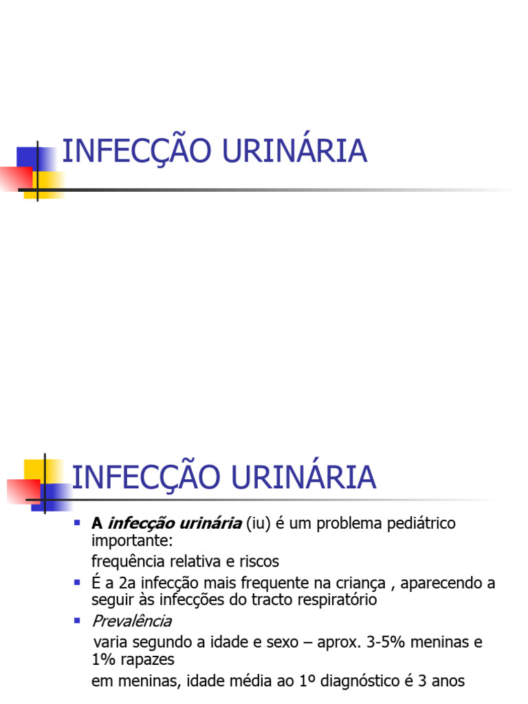 Infecção Urinária em Crianças: Diagnóstico e Tratamento | PDF ...