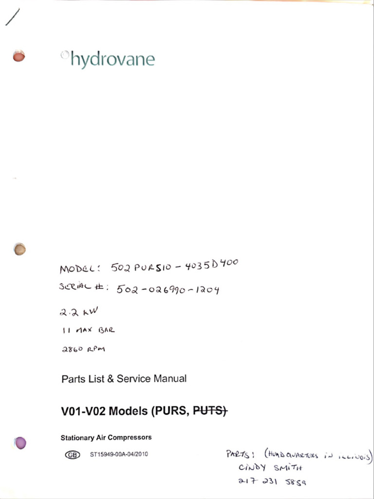 Hydrovane Extra Information | PDF