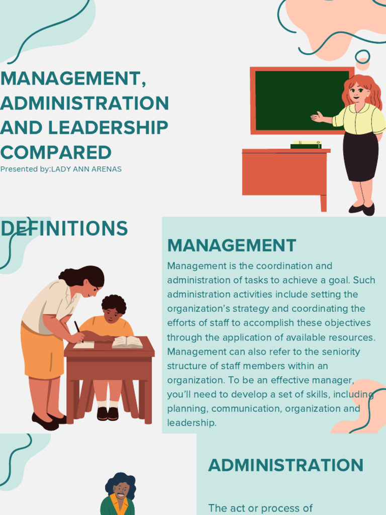 Management vs Administration vs Leadership | PDF | Leadership ...