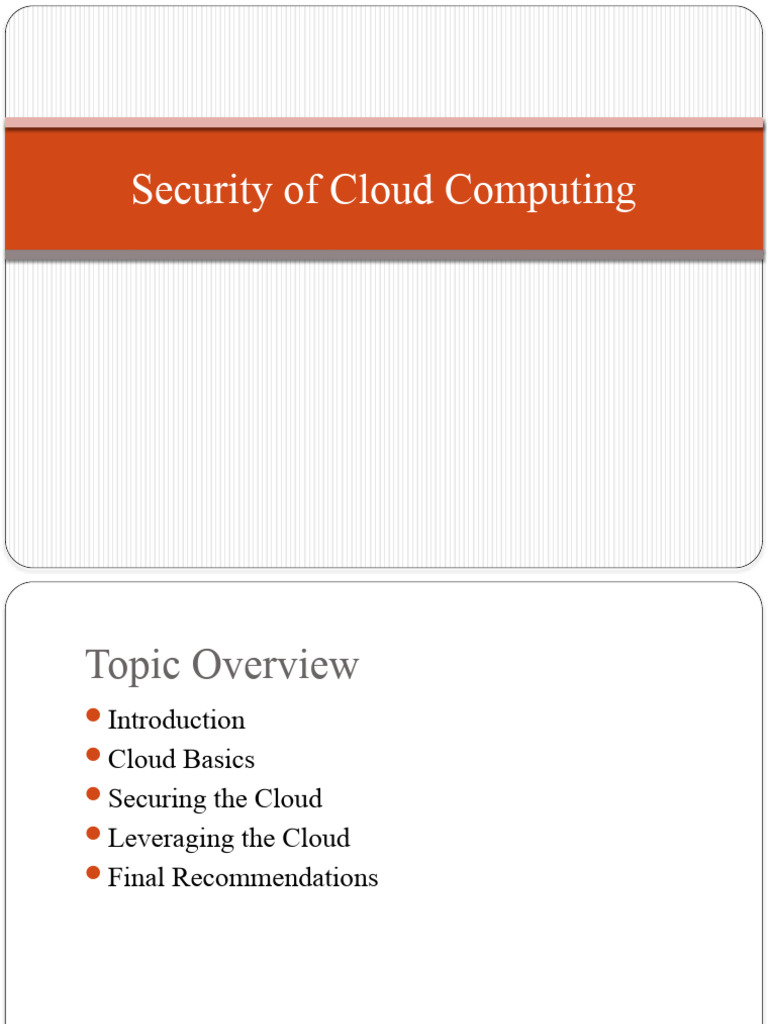 Cloud Security Pdf Cloud Computing Security