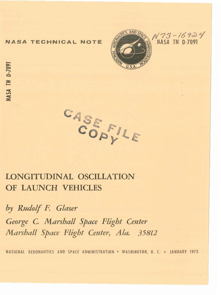 Longitudinal Oscillation of Launch Vehicles | PDF | Eigenvalues And ...