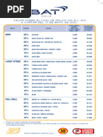 BAT Chile Lista Precio Mayorista - Marzo 2024 | PDF