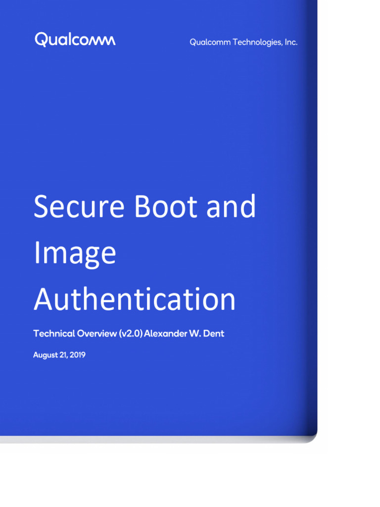 Secure Boot and Image Authentication Technical Overview v2 0 | PDF | Booting | Public Key ...