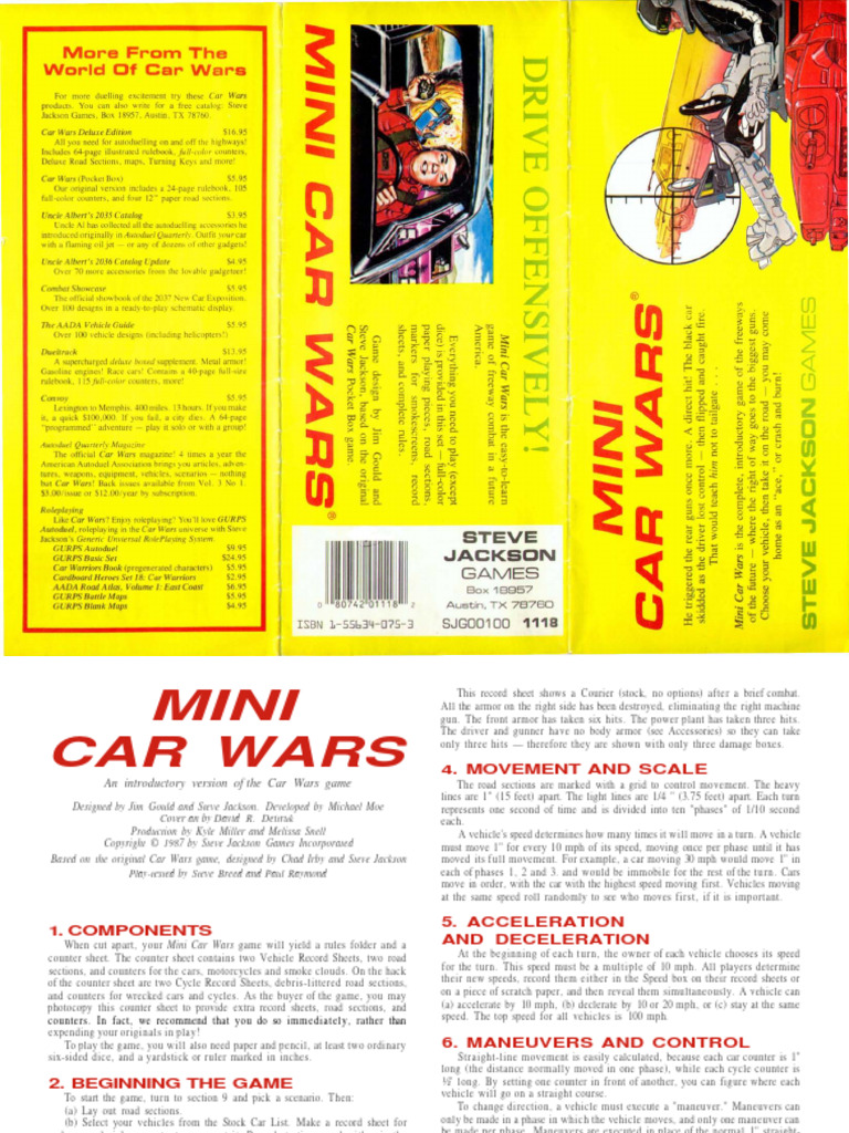 Mini Car Wars | PDF | Gun Turret