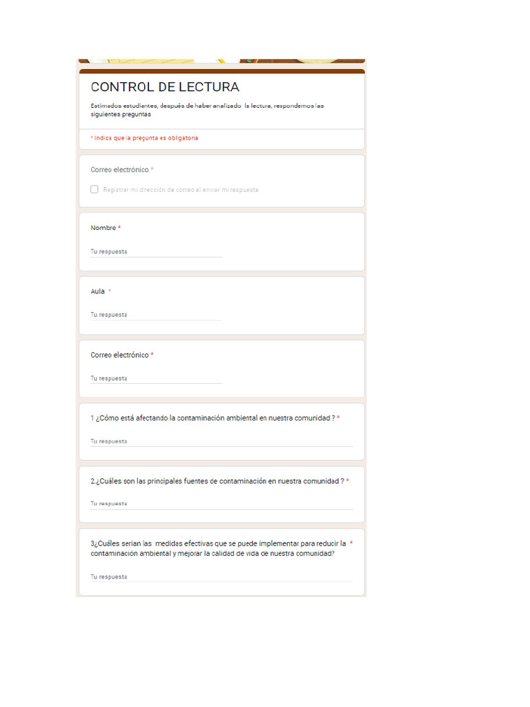 CONTROL DE LECTURA | PDF