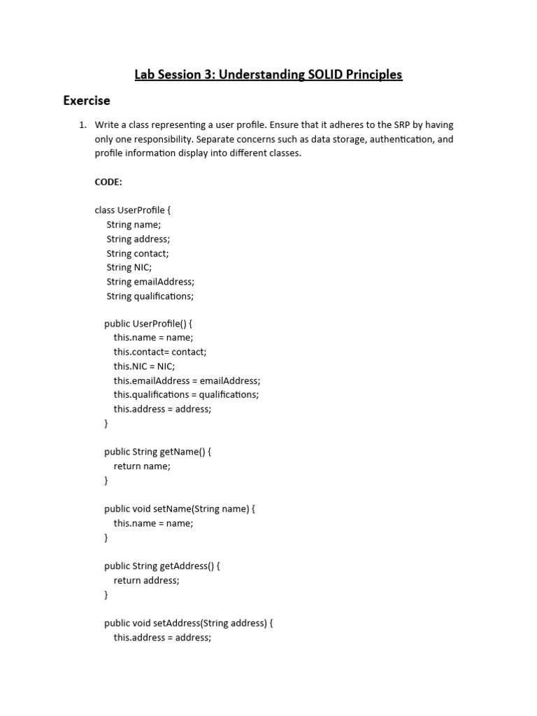 SDA LabSession3 | PDF | Method (Computer Programming) | Class (Computer Programming)