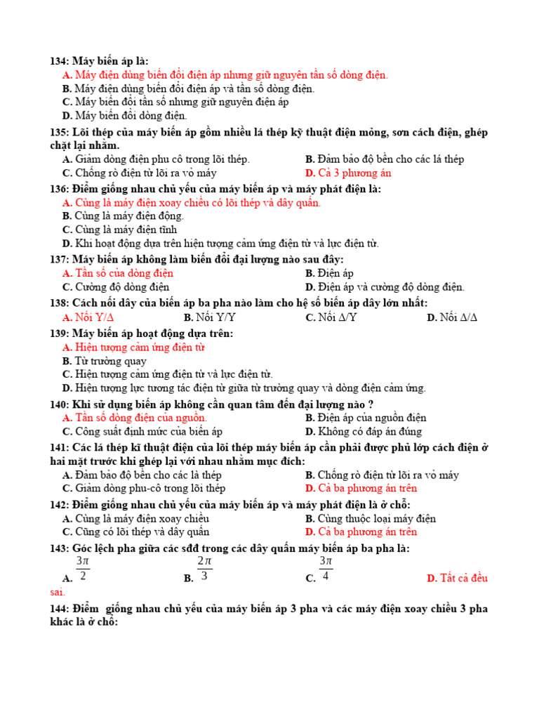 ÔN CN12 CUỐI KÌ2 | PDF