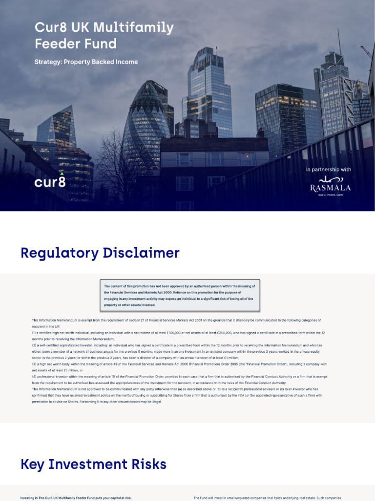 01 - Rasmala UK Property Fund Deck-4 | PDF | Investing | Venture Capital