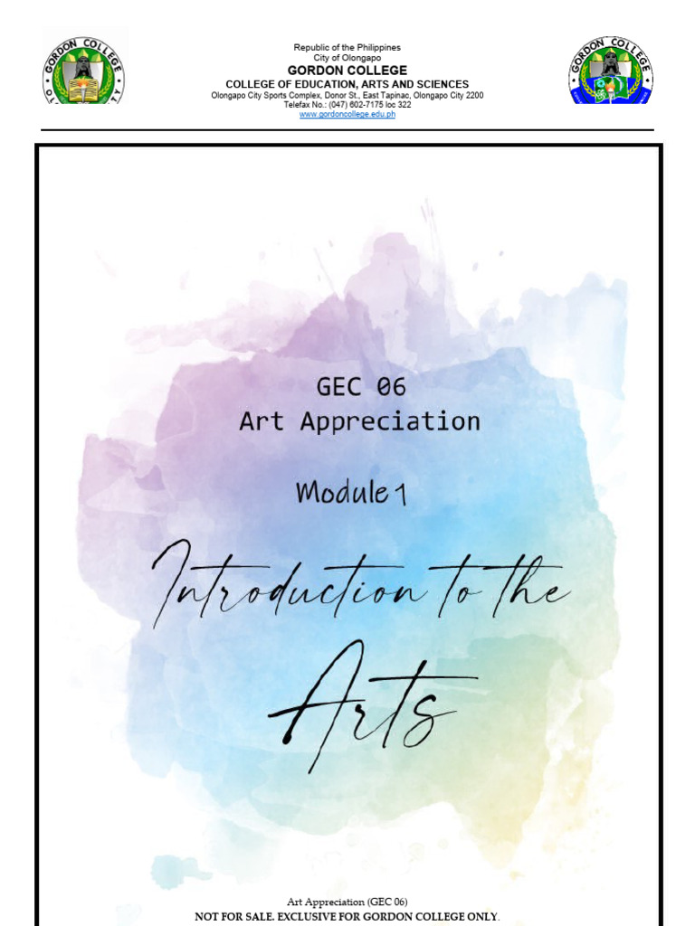 GEC 06 Art Appreciation module 1 | PDF | The Arts | Symmetry