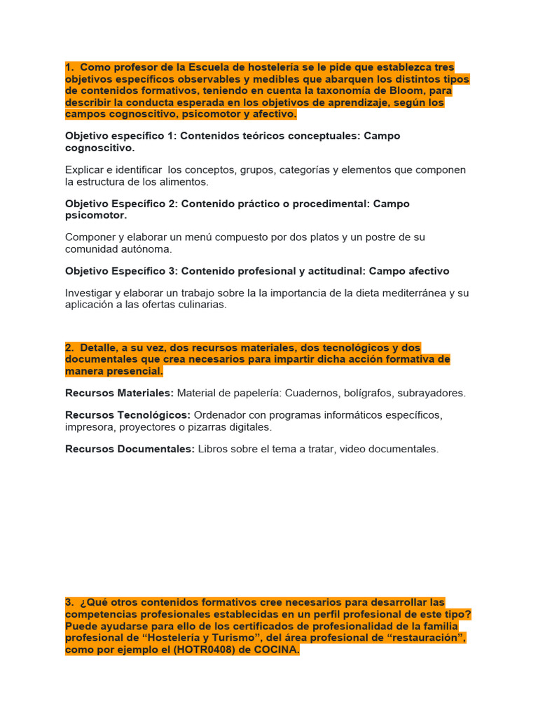 Caso Practico Tema 3 Desarrollo de Una AF. Identificación de Objetivos y Contenidos | PDF ...